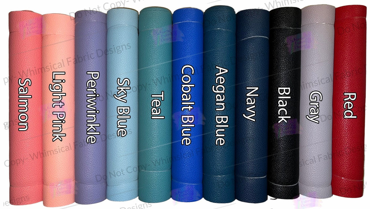 RETAIL: SOLID FAUX LEATHER ROLLS – Whimsical Fabric Designs