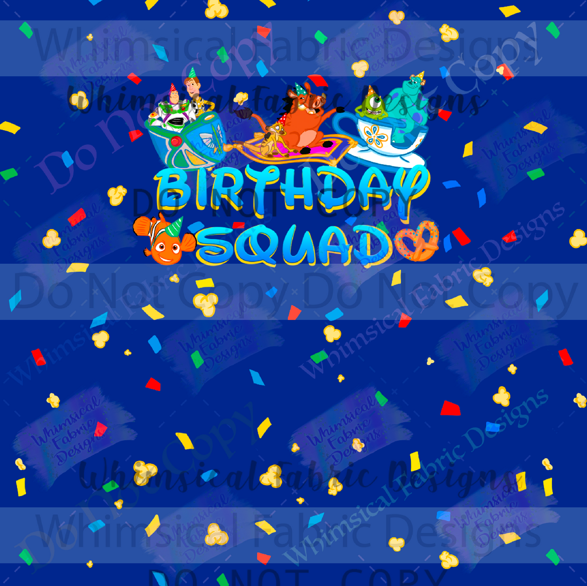 PREORDER: BIRTHDAY BOYS PANELS (Child & Adult) – Whimsical Fabric Designs