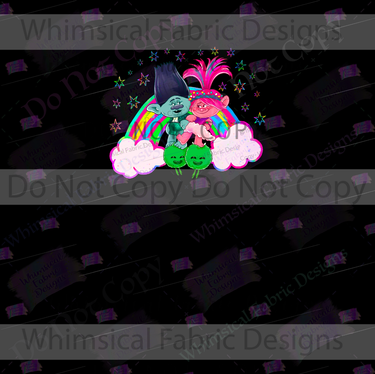 PREORDER: TROLLS BAND TOGETHER ADULT PANELS – Whimsical Fabric Designs