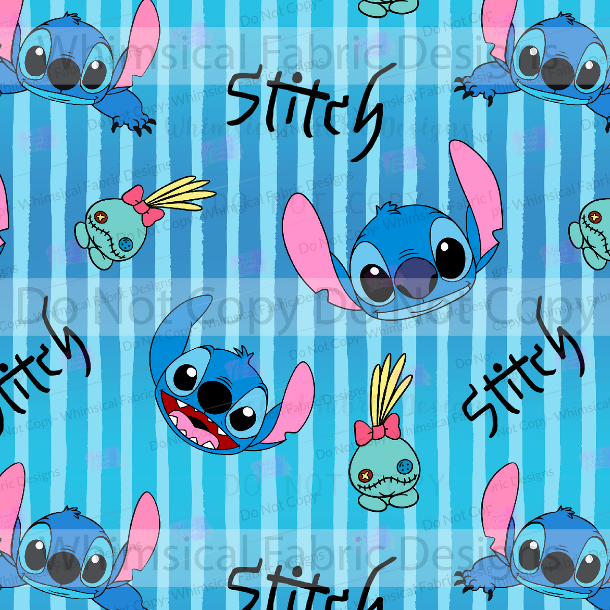 PREORDER: CHARACTER BASICS- STITCH – Whimsical Fabric Designs