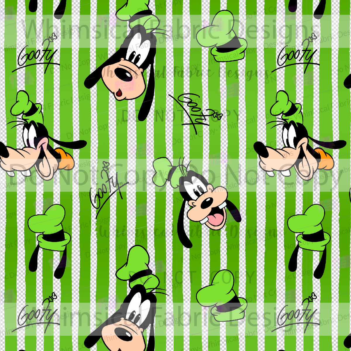 PREORDER: CLEAR VINYL - CHARACTER BASICS GOOFY – Whimsical Fabric Designs