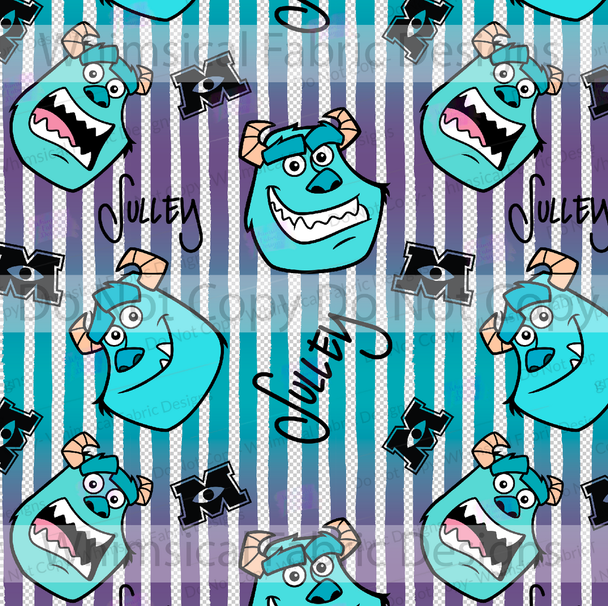 PREORDER: CLEAR VINYL - CHARACTER BASICS SULLY – Whimsical Fabric Designs