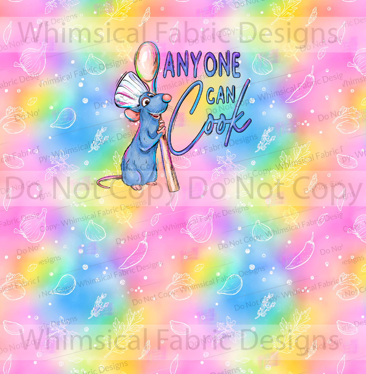 PREORDER: CULINARY RAT PANELS (Child & Adult) – Whimsical Fabric Designs