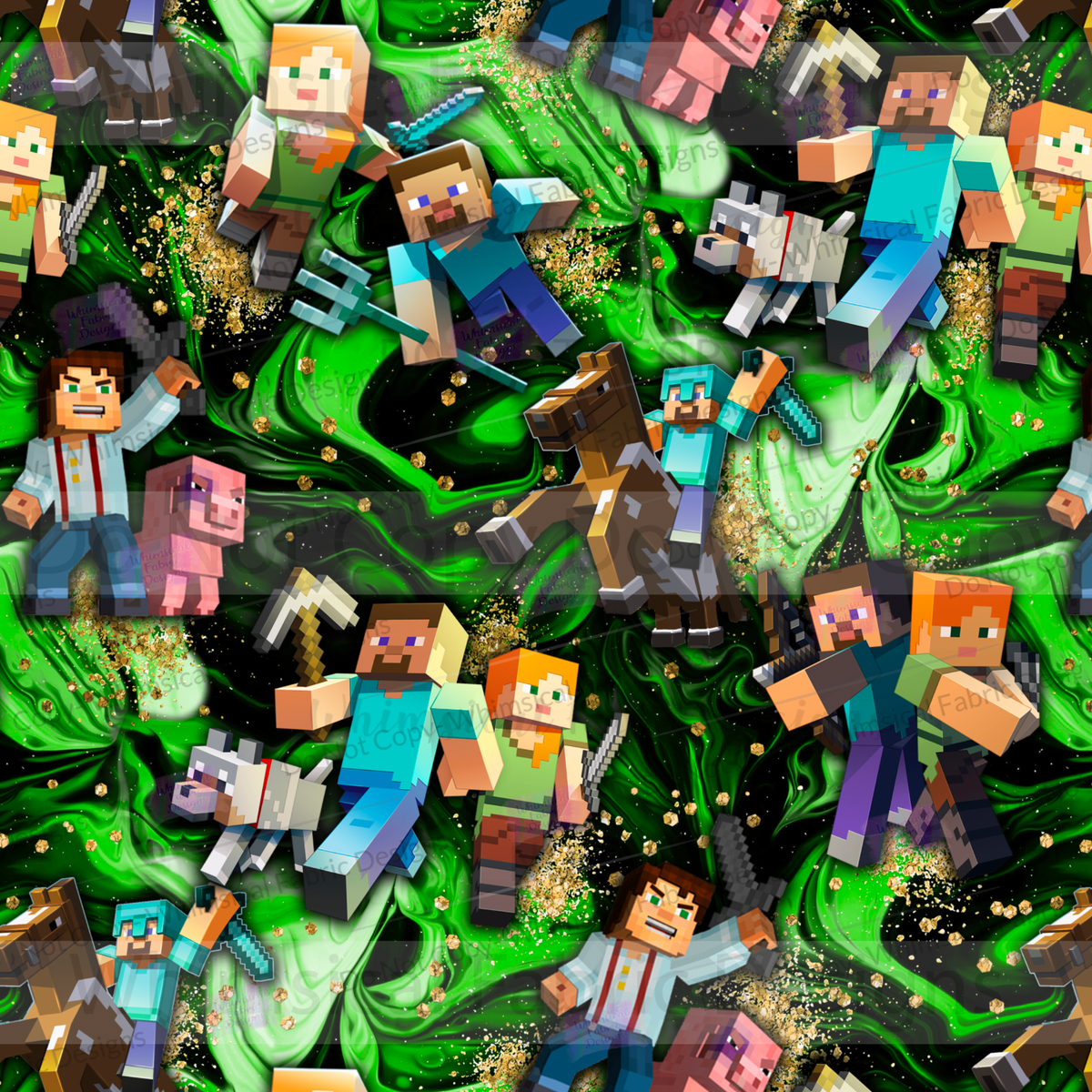 PREORDER: MINE GAMING – Whimsical Fabric Designs